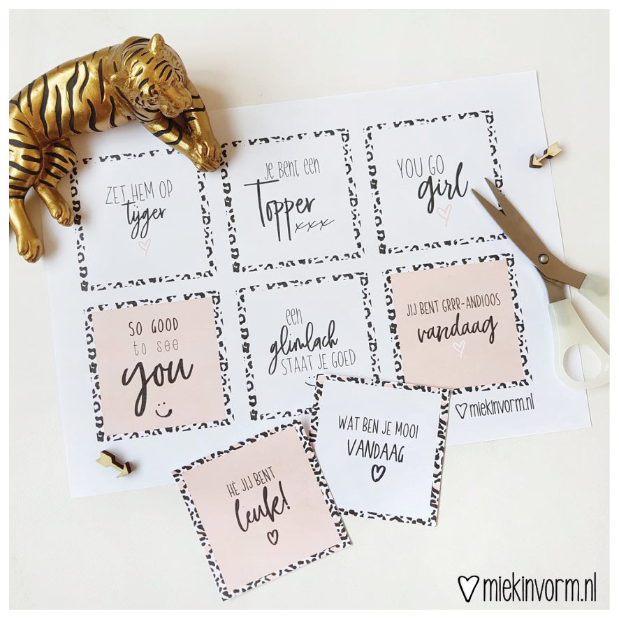 Printable | Complimenten – MIEKinvorm